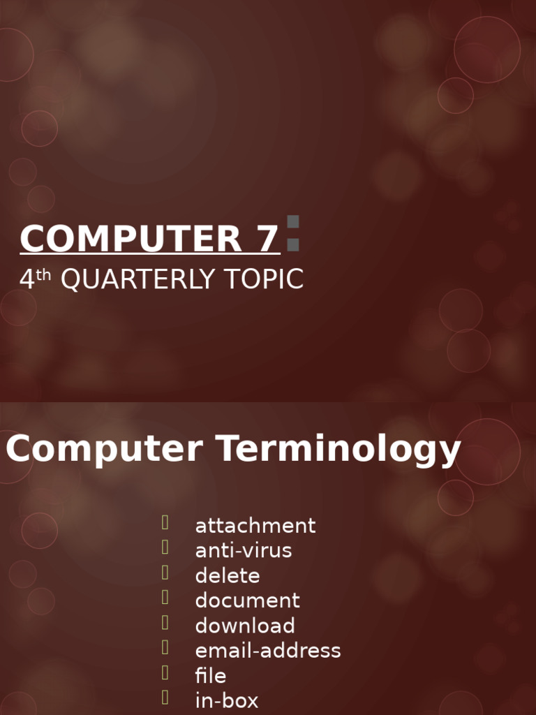 (Computer Handouts) - 4th Quarterly | PDF