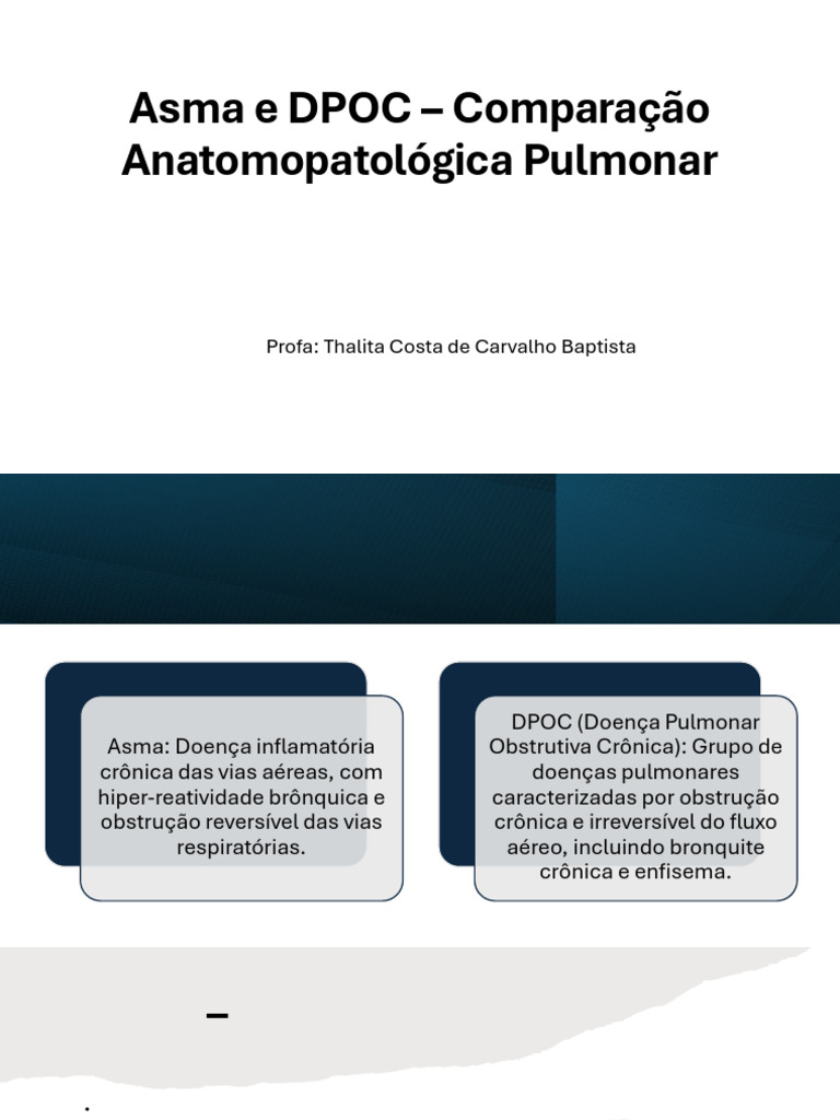 Espirais de Curschmann na Asma e DPOC | PDF | Doença de obstrução ...
