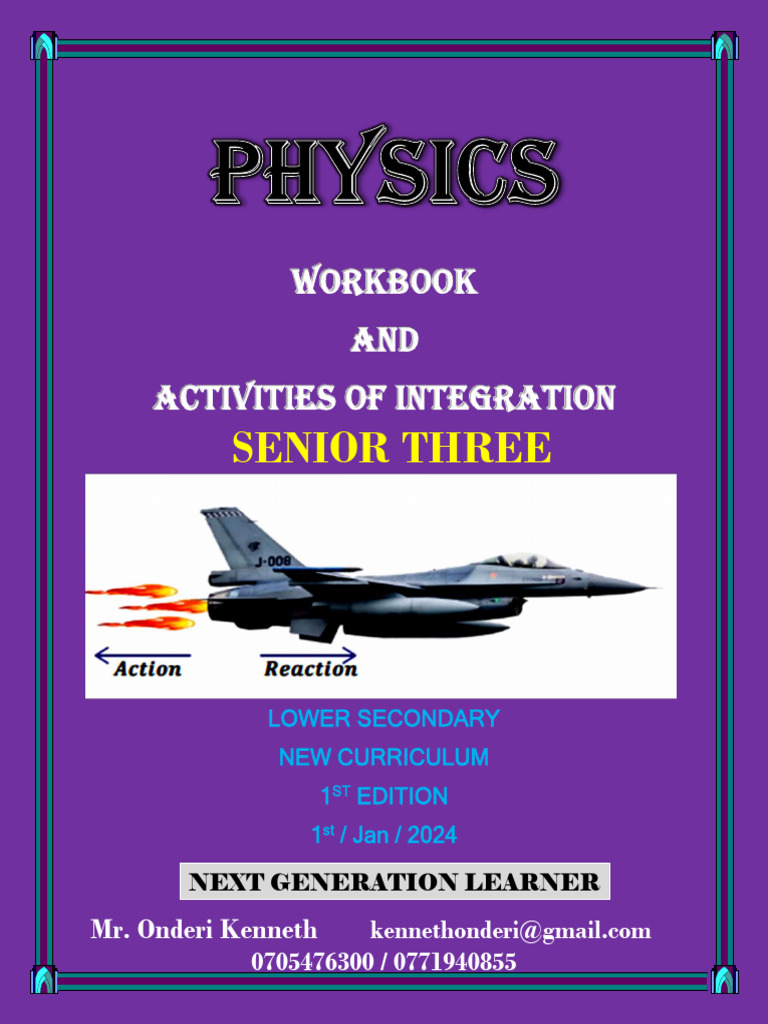 s.3 Physics Workbook and Aoi.@ 2024 | PDF | Collision | Momentum