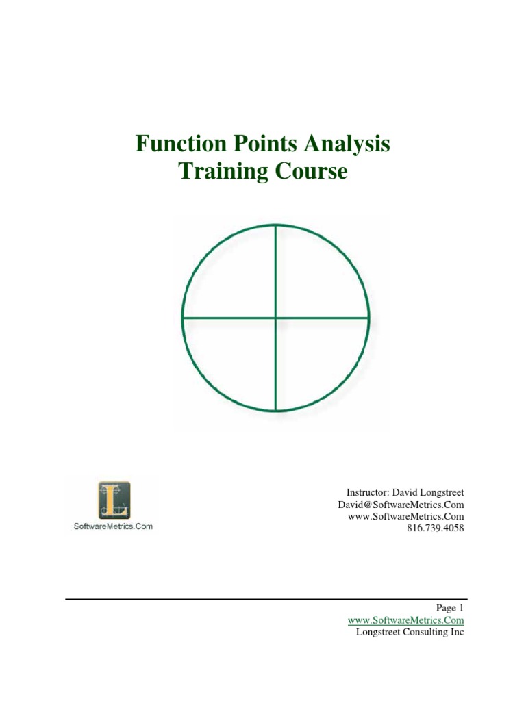 Function Point Analysis | PDF | Average Cost | Component Object Model