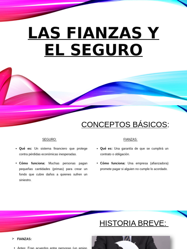 Grupo 7-Las Fianzas y El Seguro | PDF | Pagos | Seguro