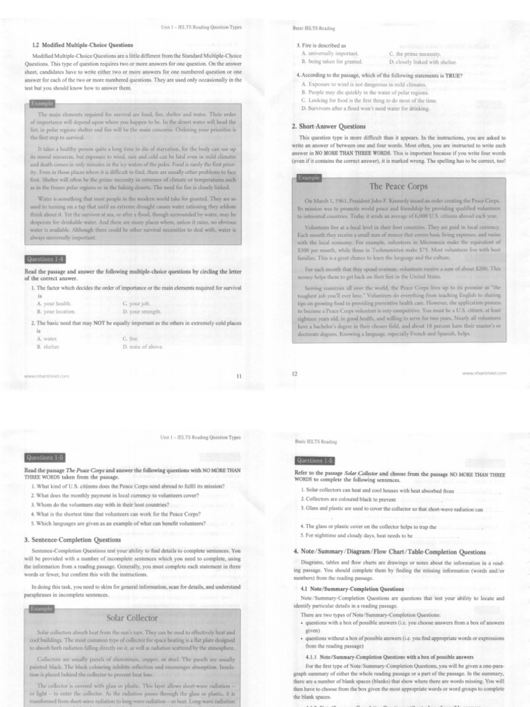 Unit 9 Toi READING IELTS | PDF