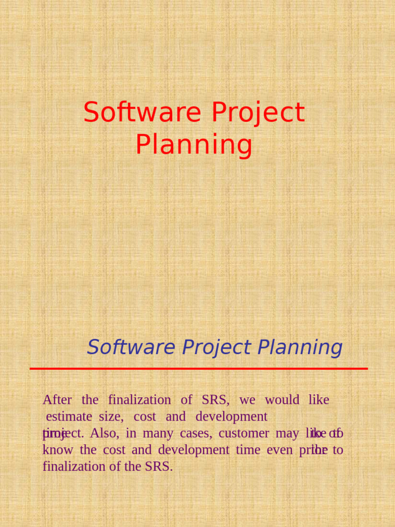 Chapter 4 Software Project Planning | PDF | Software | Computer Science