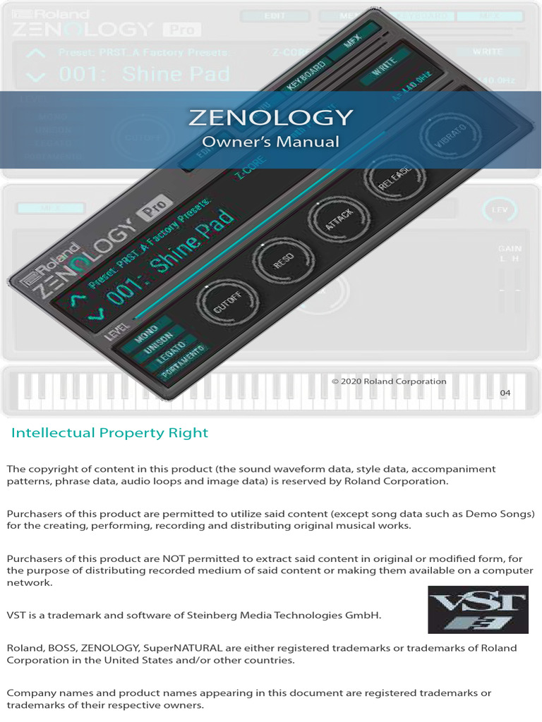 Zenology Manual e | PDF | Synthesizer | Pitch (Music)