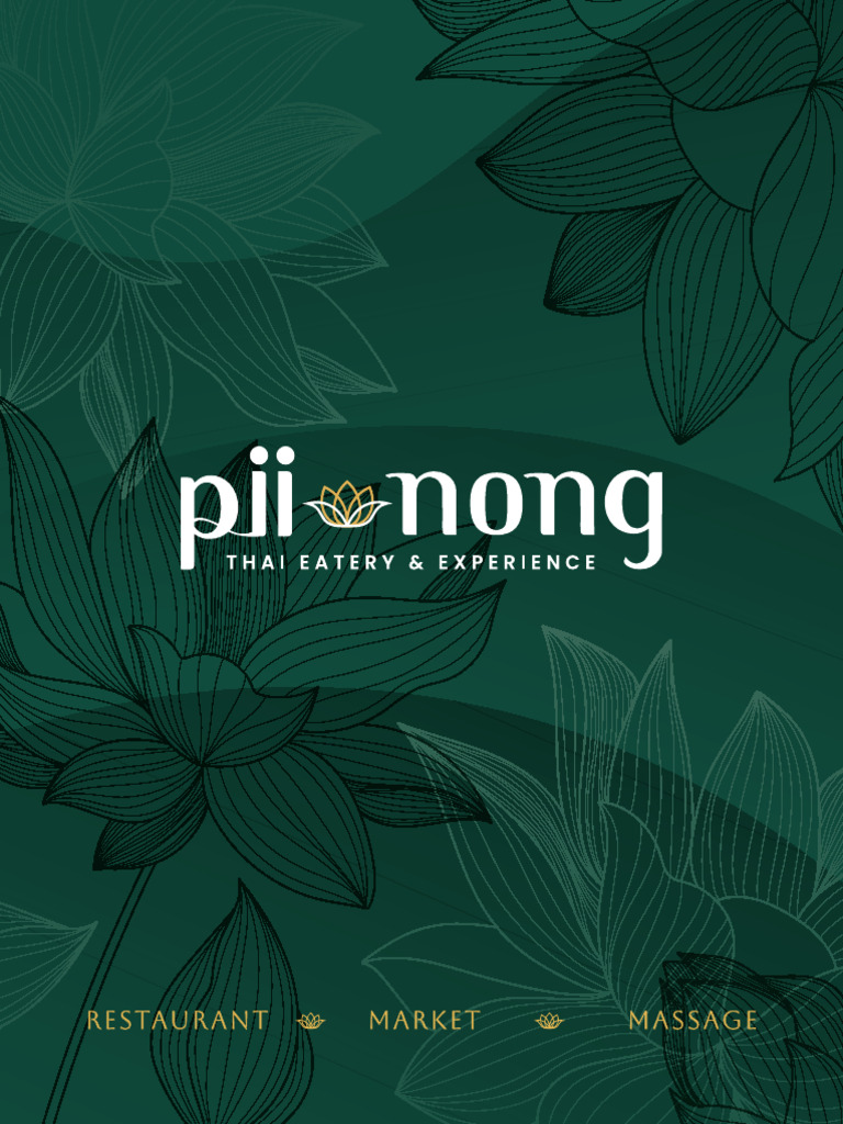 Pii Nong Thai Yonge Menu | PDF | Thai Cuisine | Curry