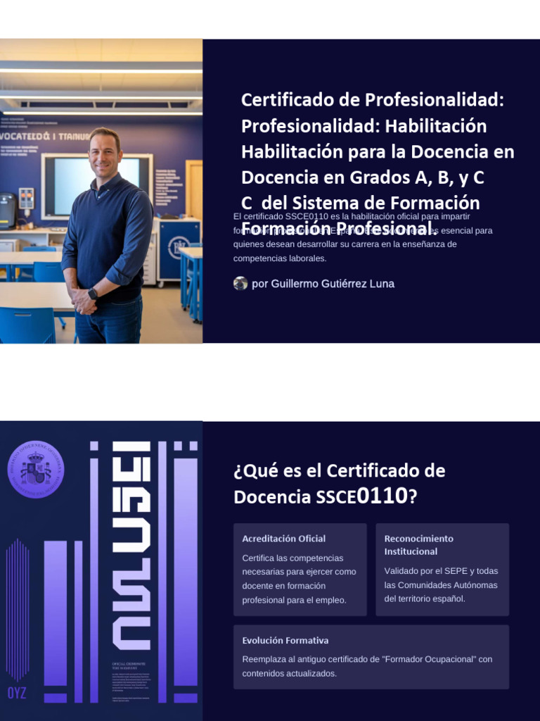 Habilitación para La Docencia en Grados A, B, y C Del Sistema de ...