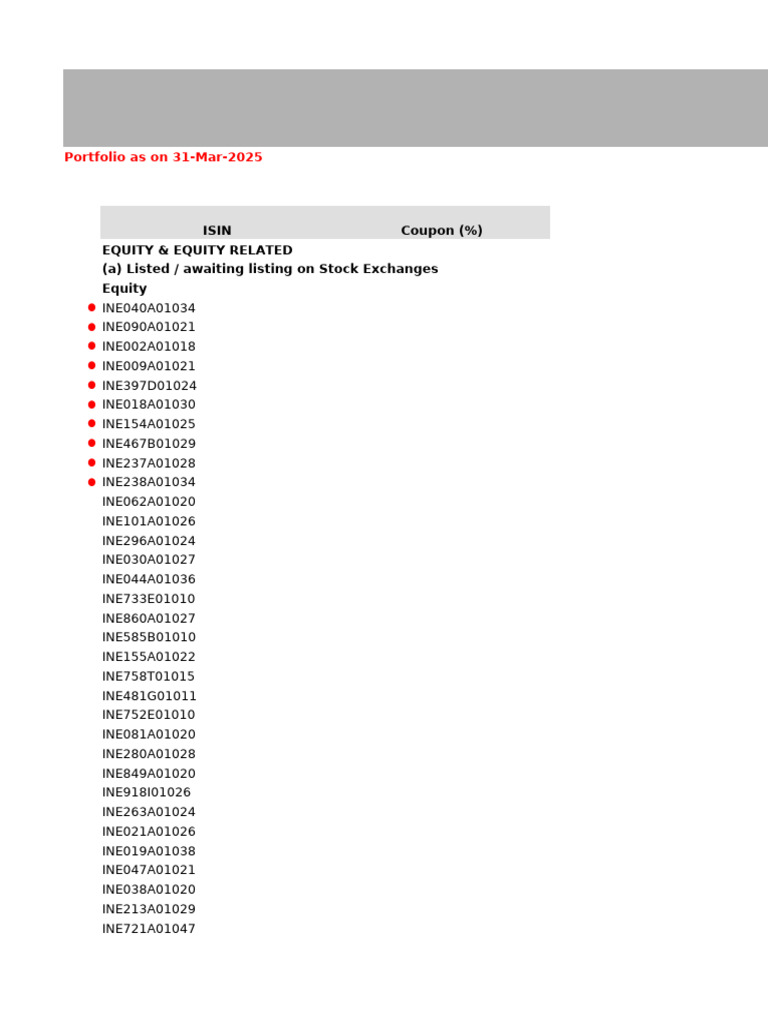 HDFC Nifty 50 Index Fund Portfolio | PDF | Securities (Finance ...