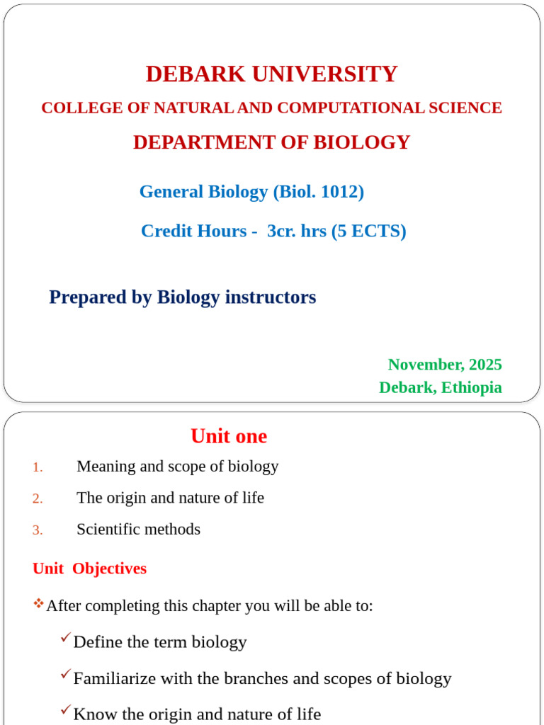 Introduction to General Biology Concepts | PDF | Carbohydrates | Cell ...