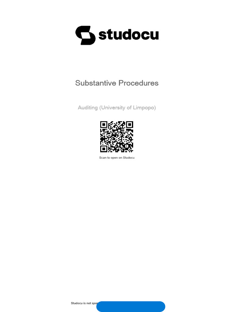 Substantive-Procedures Edited | PDF | Audit | Dividend