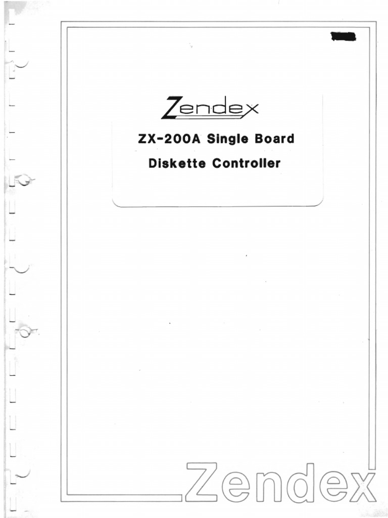 98-200A ZX200A User Manual 1981 | PDF | Booting | Floppy Disk