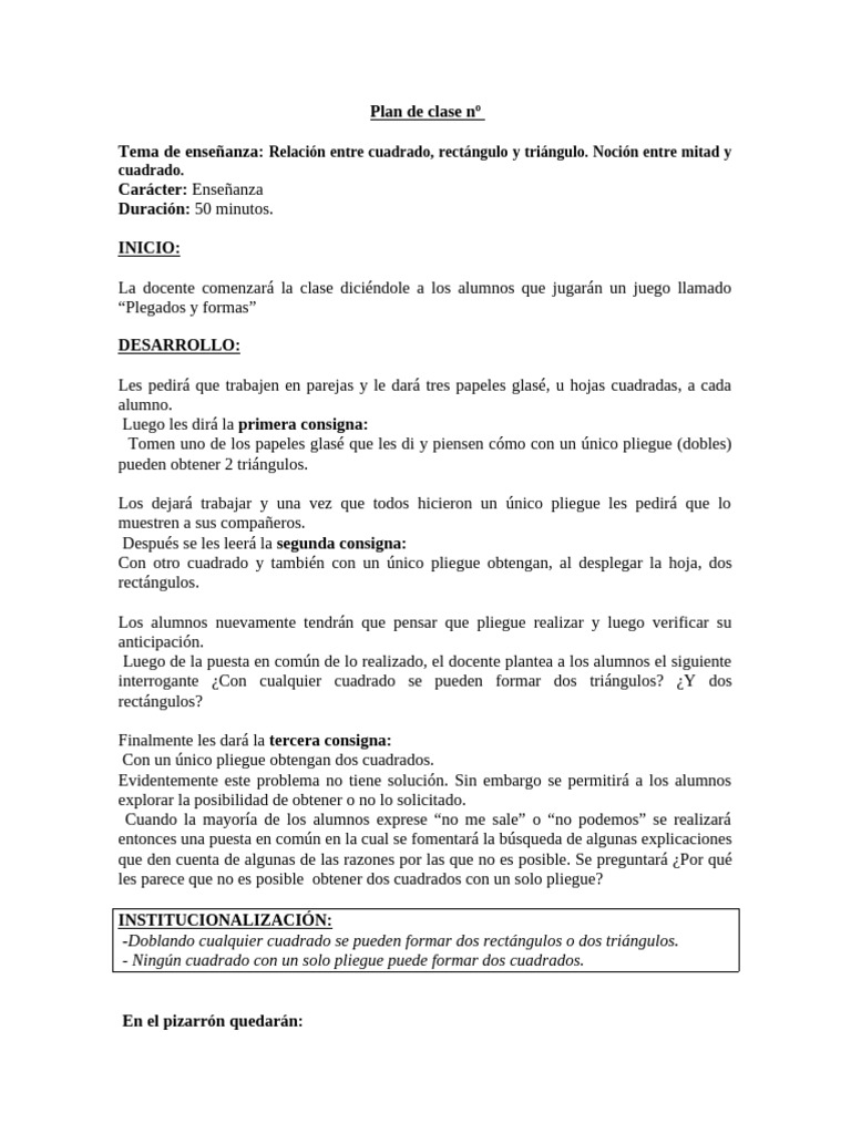 Cuadrado, Rectangulo | PDF