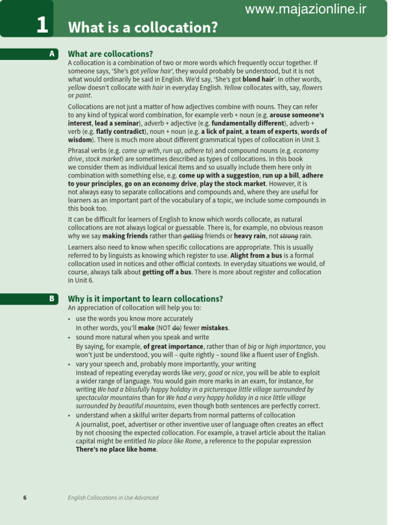 English Collocations in Use Advanced | PDF | English Language | Noun