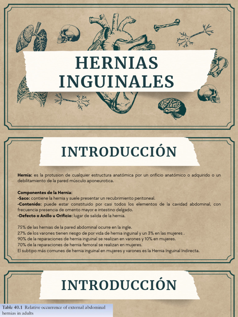 Hernias Inguinales | PDF | Abdomen | Examen físico