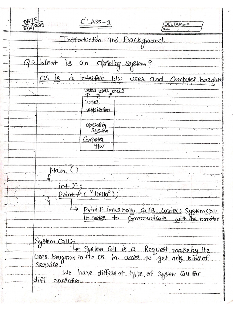 Operating System - 1 | PDF