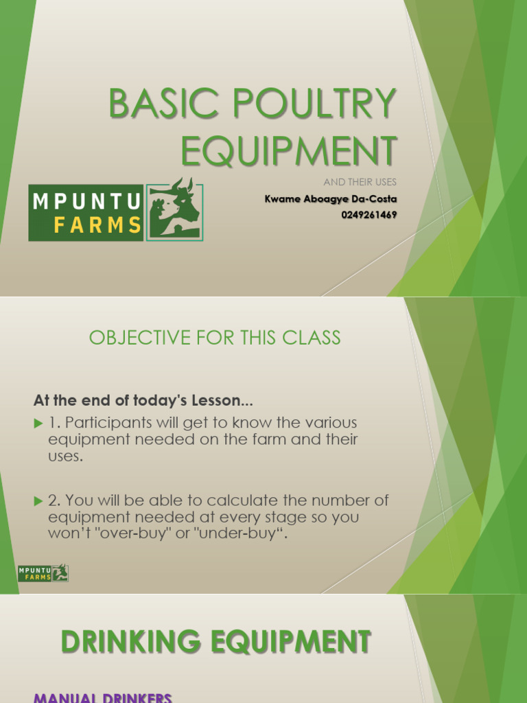 Basic Poultry Equipment-2 | PDF | Birds | Egg