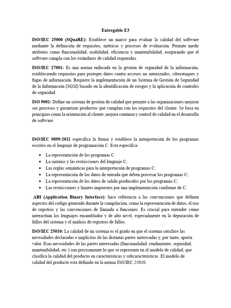 Entregable_E3 | PDF | C (lenguaje de programación) | Lenguaje de programación