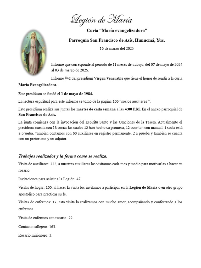 Informe de Curia 2024-1 | PDF | Iglesia Católica