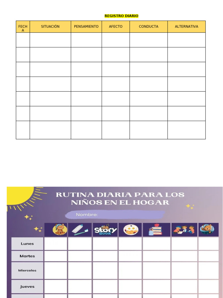 Registro Diario | PDF