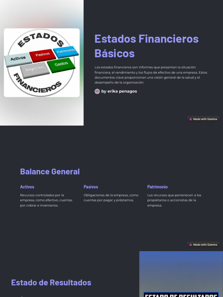 Guía de Estados Financieros Básicos | PDF | Business | Economía Financiera