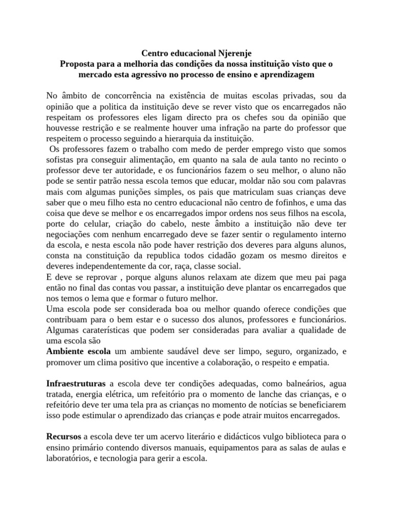 Horacio | PDF | Escolas | Aprendizado