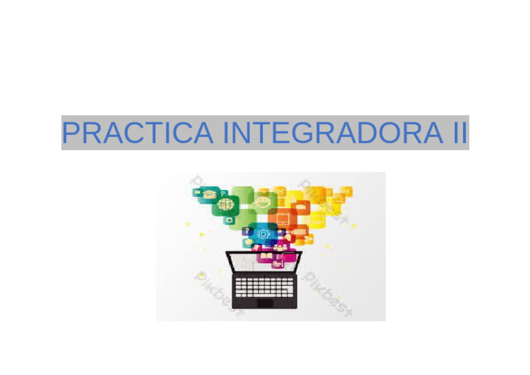 Practica Integradora Ii Diseño | PDF