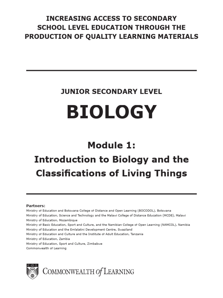 O' Level Biology Module 1 | PDF | Inductive Reasoning | Scientific Method