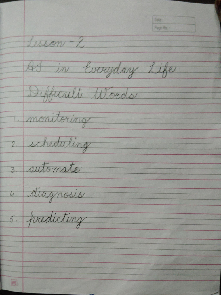 AI in Everyday Life Notebook Work | PDF