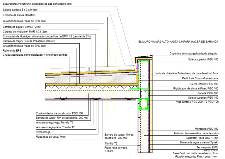 Cubierta Plana Transitable | PDF | edificio | Ingeniería de Edificación