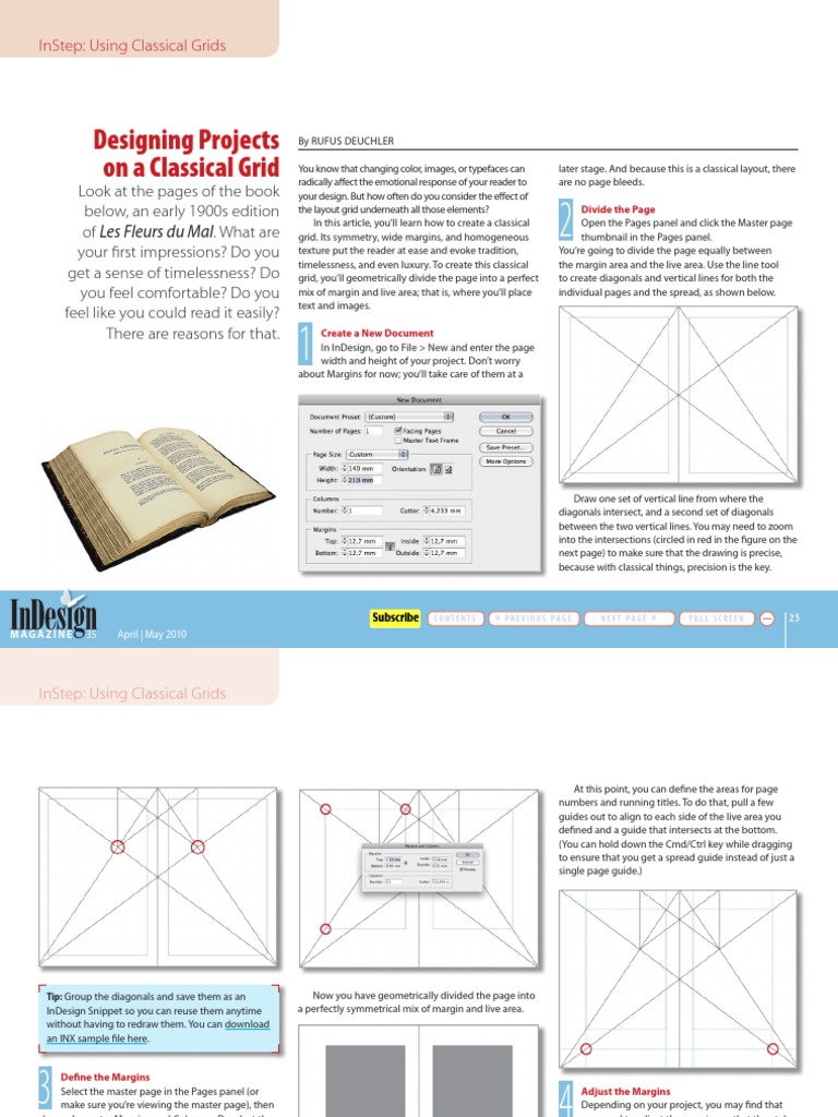 Grids Indesign Adobe In Design Page Layout
