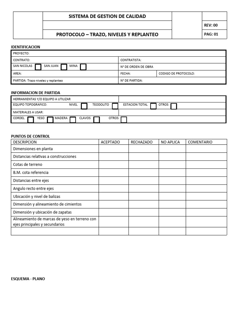 Ilide - Info Protocolo de Trazo y Replanteo PR | PDF