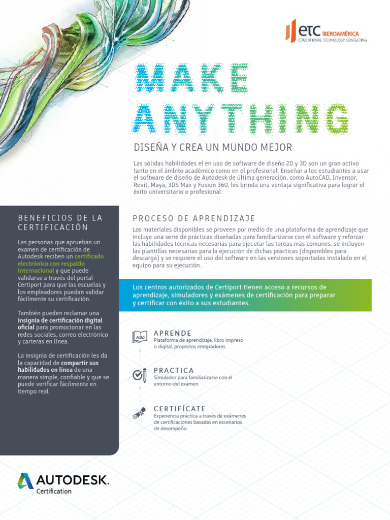 ETC AutodeskCertification | PDF | Aprendizaje | Software