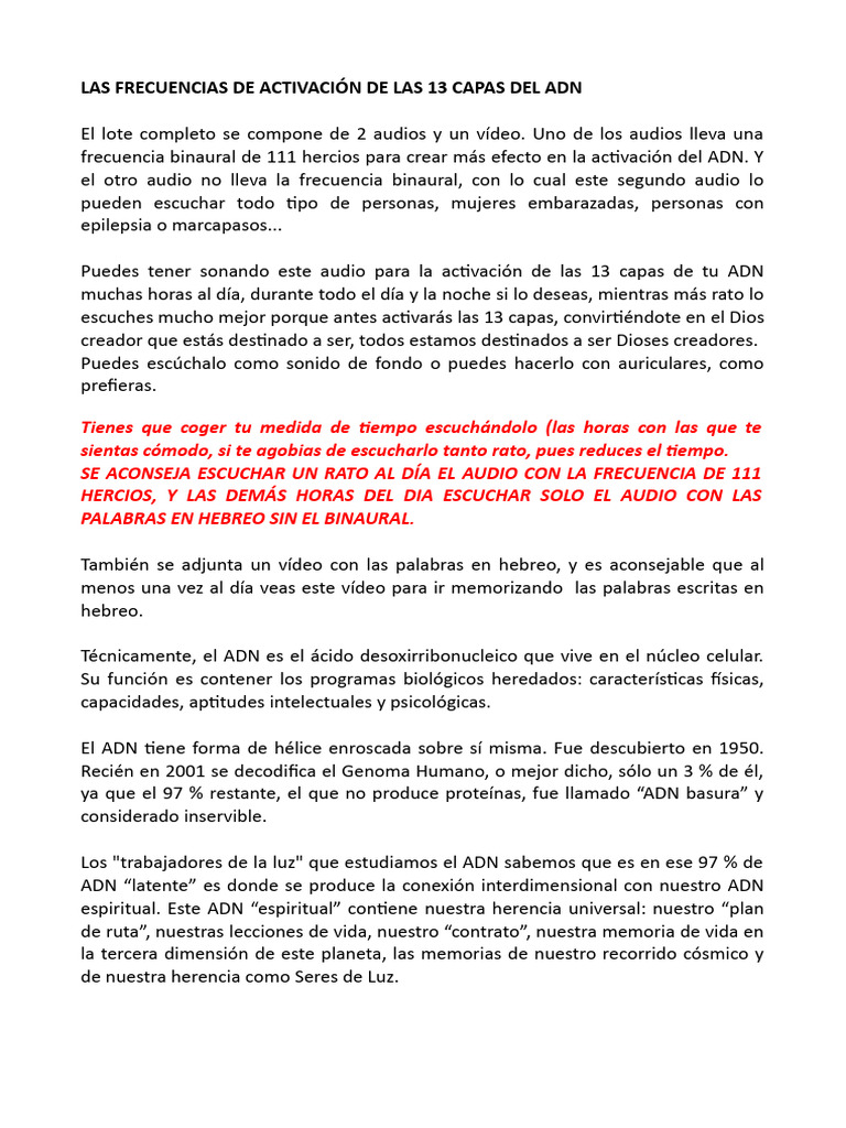 13 Capas Adn | PDF | Adn | Genética