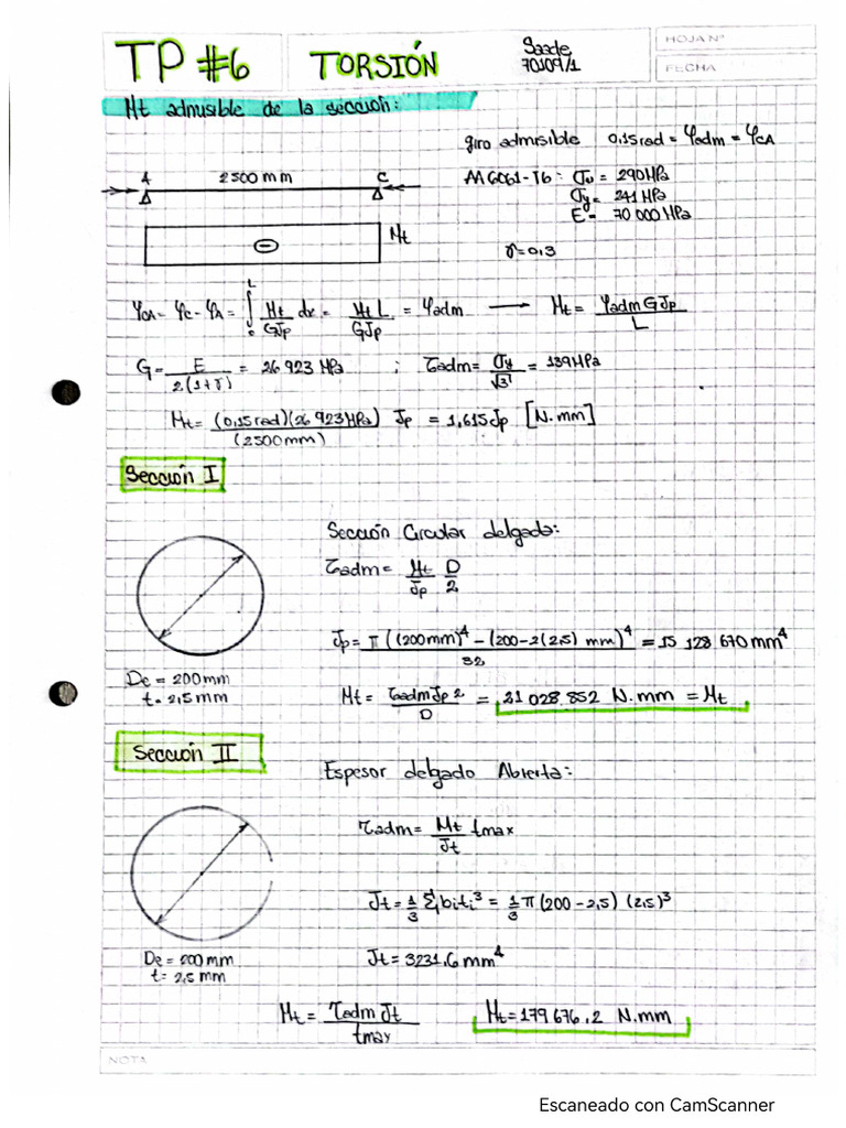 Tp6 Torsion Saade | PDF