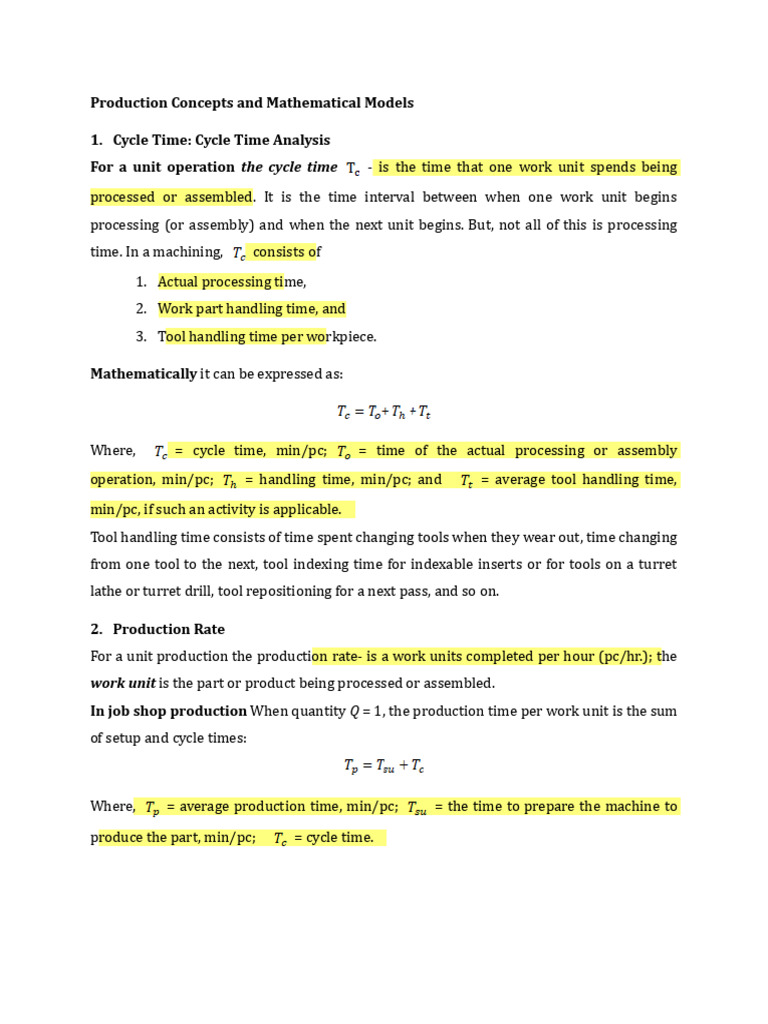 Production Performance Metrics | PDF | Demand | Mass Production