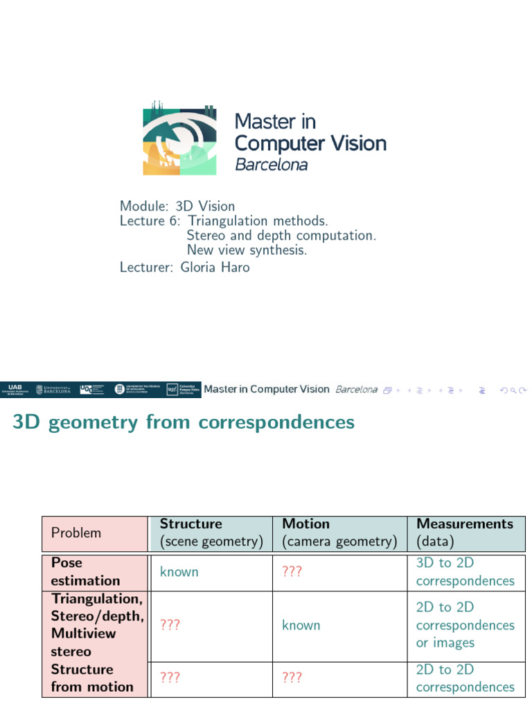 3D Geometry Applied in Computer Vision Applicatioms | PDF | Imaging ...