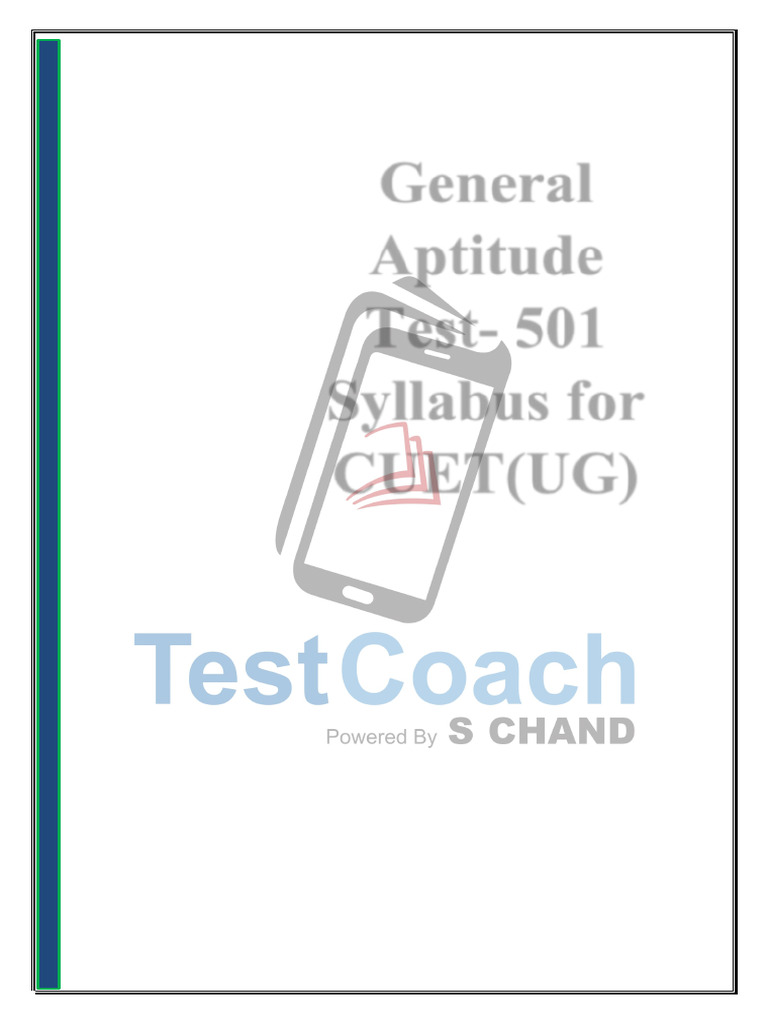 General Aptitude Test Cuet Ug Syllabus | PDF