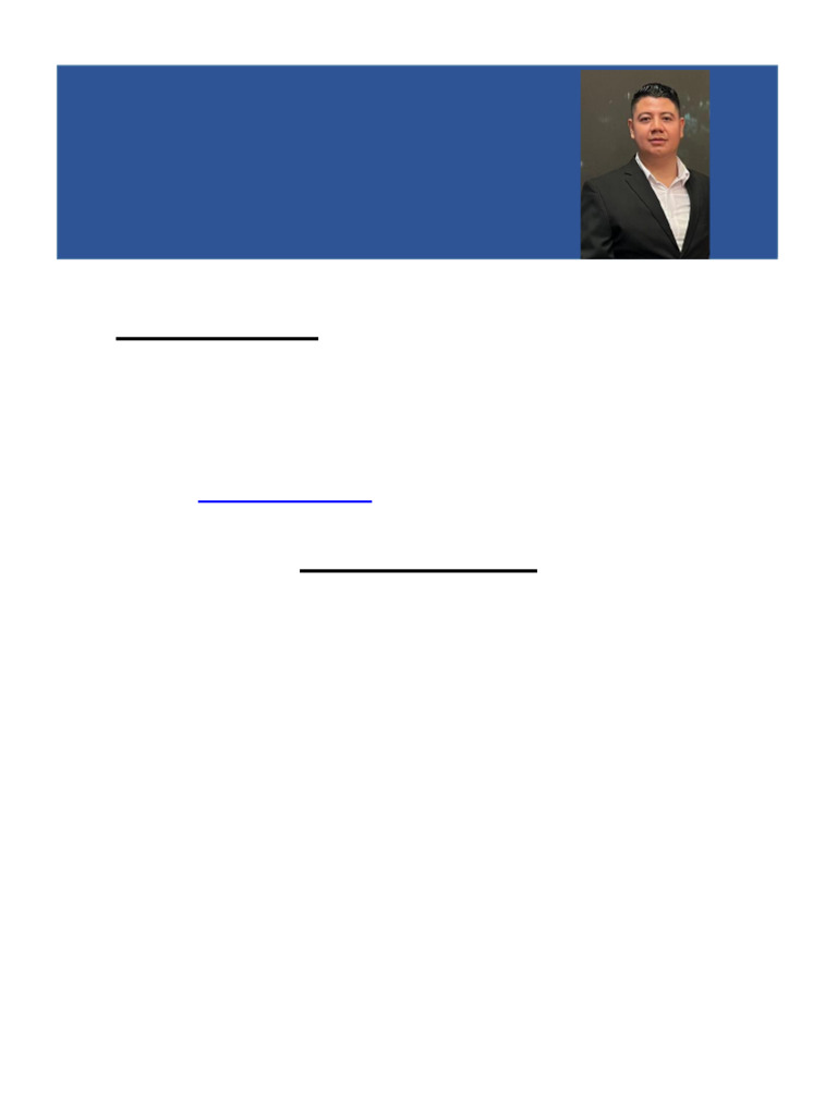 Erick Escoto Curriculum | PDF