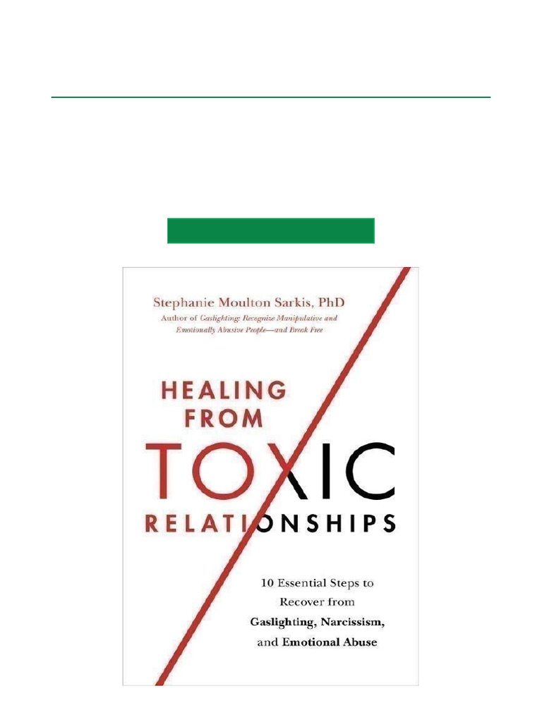 Recovering from Toxic Relationships | PDF
