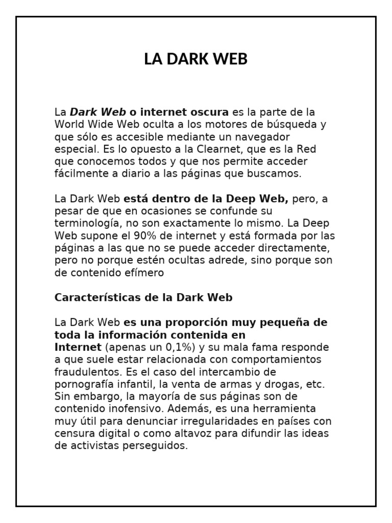La Dark Web | PDF