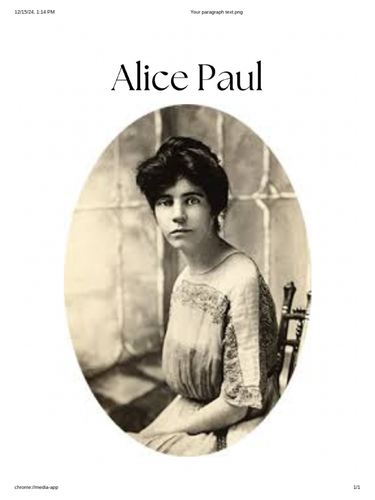 Alice Paul | PDF