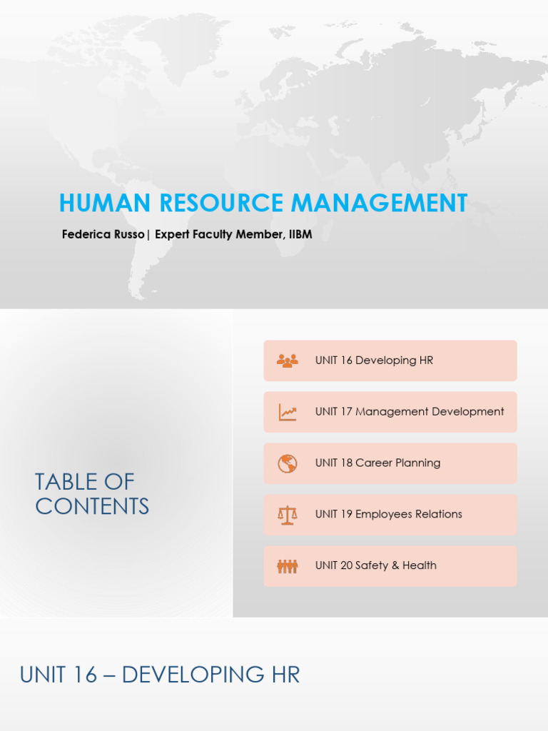 HRM 16-20 Federica Russo | PDF | Occupational Safety And Health | Trade ...