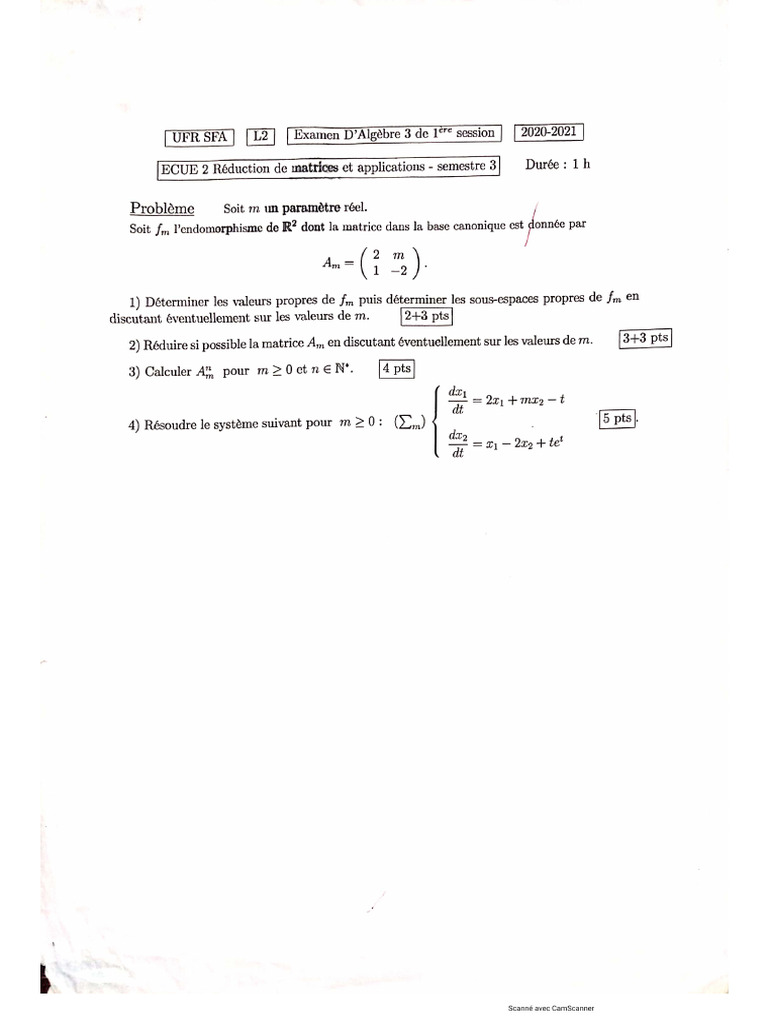 Ecue 2 Session 2 2020 - 2021 | PDF