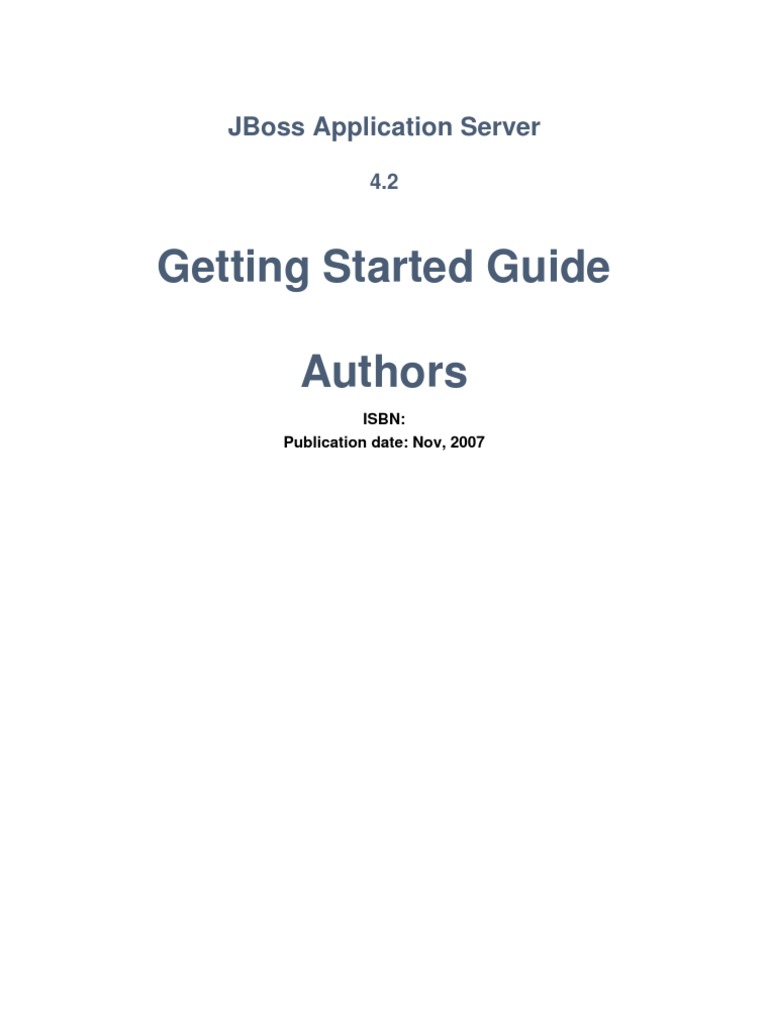 Getting Started Guide Richfaces | Download Free PDF | Enterprise Java Beans | Command Line Interface