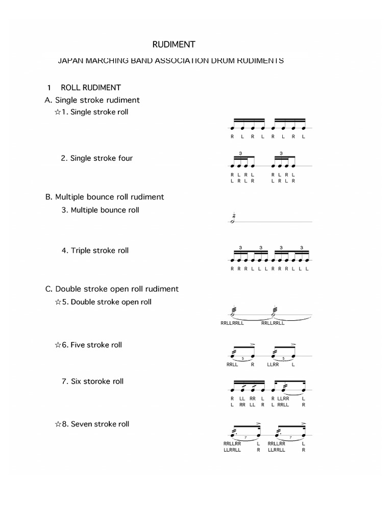 Rudiments | PDF