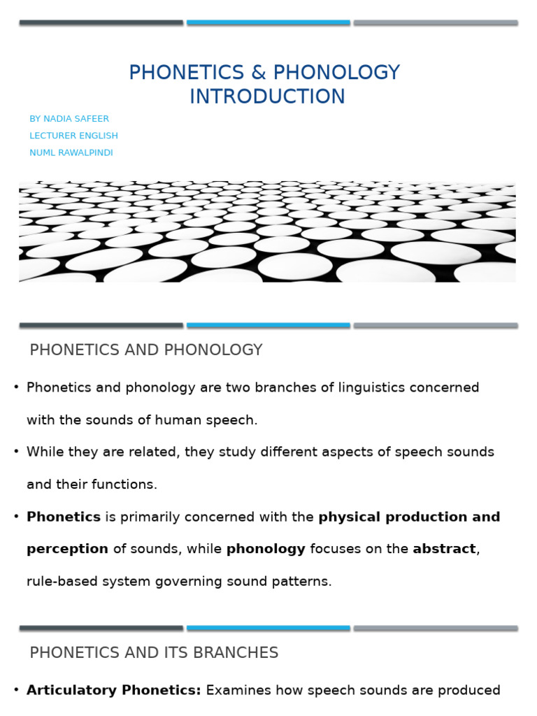Phonetics Lect 1 Inroduction | PDF | Phonetics | Phonology