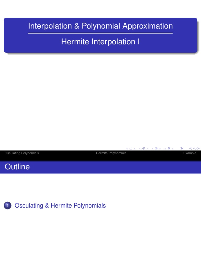 Hermite Interpolation | PDF | Interpolation | Polynomial