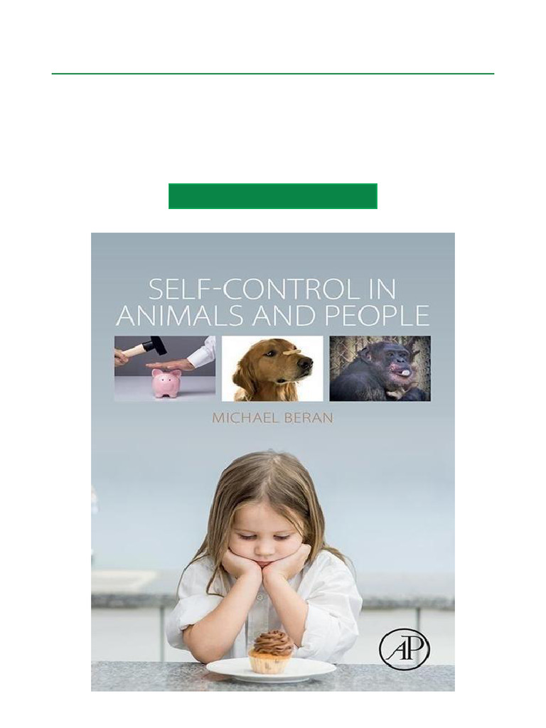 Just Released Self Control in Animals and People pdf docx | PDF