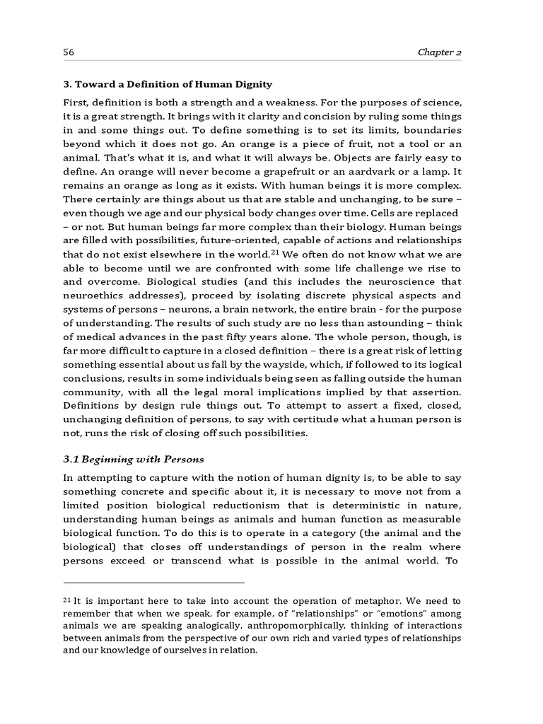Toward A Definition of Human Dignity | PDF | Concept | Rationality