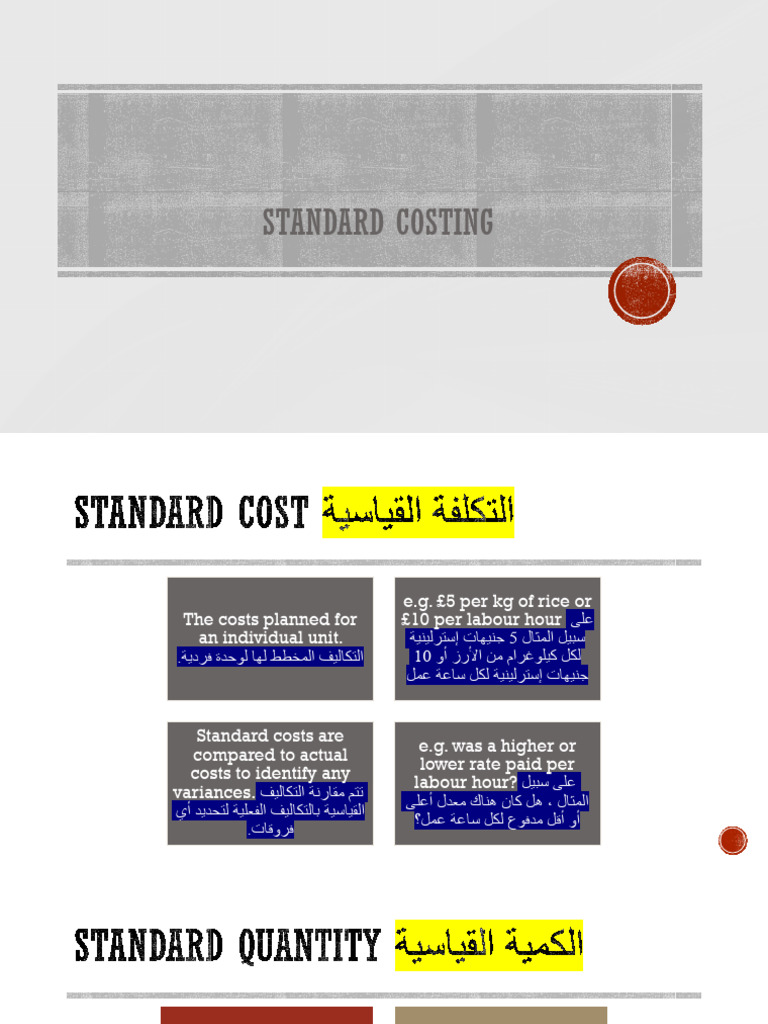 1746797706153-Standard Costing | PDF