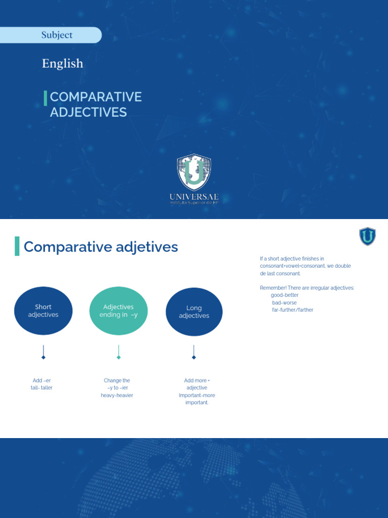 DIAPOSITIVA Comparative Adjective | PDF